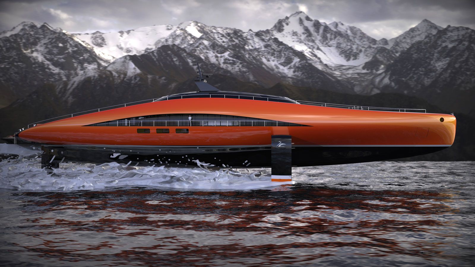 74m 'flying' yacht concept Plectrum revealed by Lazzarini Design Studio
